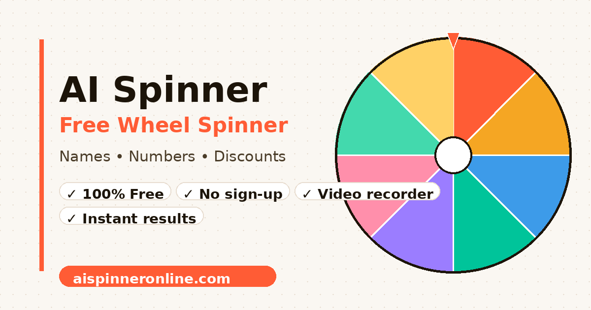 Free Wheel Spinner — Names & Numbers | aispinneronline.com